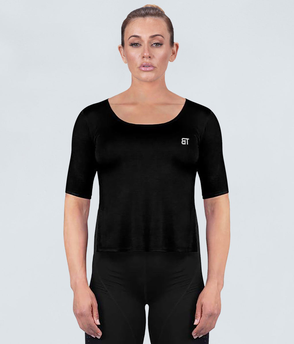 True Form Sheer Black Workout Shirt for Women - Born Tough