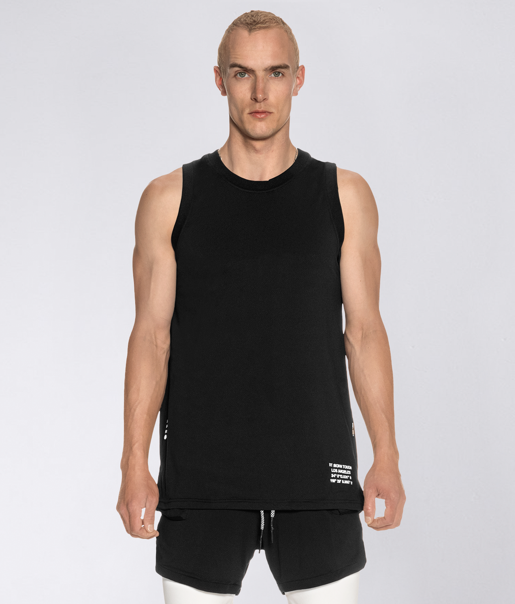 Air Pro™ Fitted Tank Black Gym Workout Tank Top for Men - Born Tough