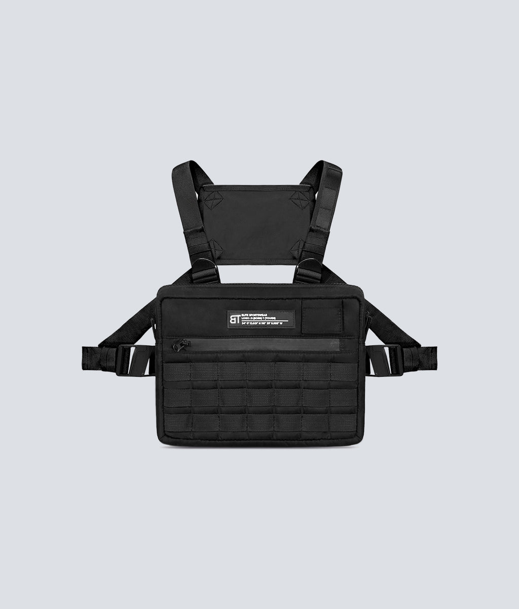 Born Tough Black Gym Workout Chest Rig Bag - Born Tough